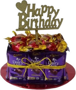 Cadbury Dairy Milk & Milk chocolates Combo & Birthday Cake Topper Bars ...