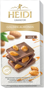 Heidi Milk & Caramelized Almond Chocolate 100% Veg Swiss Imported - 100 ...