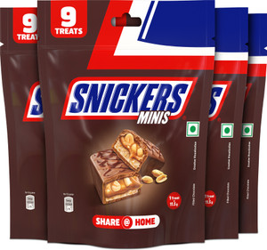 SNICKERS Minis Chocolate Pack, Loaded with Peanuts, Nougat, & Caramel ...