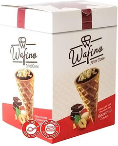 Wafino Mini Cone Filled With Milk Chocolate and Hazelnut Pieces Sharing ...