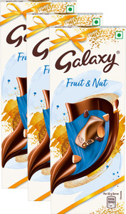 GALAXY Fruit & Nut Milk Chocolate Loaded With Almonds & Raisins Bar ...