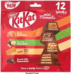 Decadent Foods Kit Kat Mini Moments with Hazelnut, Biscoff & Smooth ...