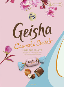 Geisha Caramel & Sea Salt Milk Chocolate With Soft hazelnut Filling ...