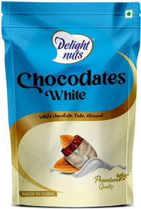 Delight nuts Chocodates White (White Chocolate, Date & Almond) Bites ...