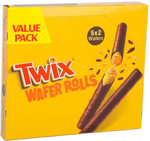 Twix Crispy Wafer Rolls In Milk Chocolate 5 × 2 Wafers Bars Price in ...