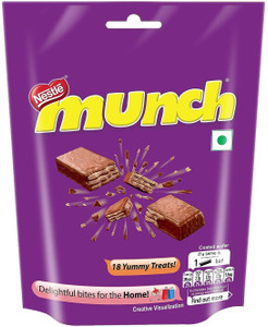 NESTLE Munch Chocolate gift pack Coated Crunchy Wafer Share Pack Bars ...