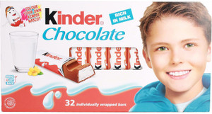 Kinder Milk Chocolate 32 Individually Wrapped Bars Bars Price in India ...