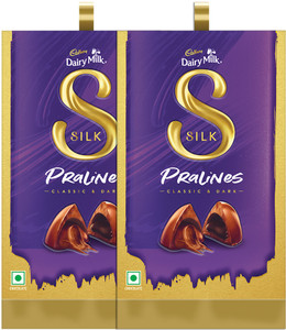 Cadbury Dairy Milk Silk Pralines Classic & Dark Chocolate Gift Pack ...