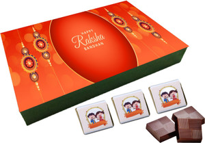 RUN TOY HAPPY RAKSHA BANDHAN(142), 12pcs Chocolate Gift Box, (12 Cavity ...