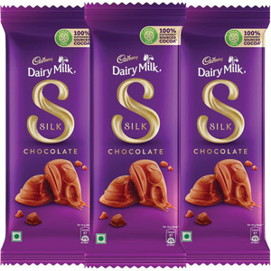Cadbury DAIRY MILK SILK CHOCOLATE (3X60 g) 180 GM PACK OF 3 Bars Price ...