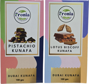 fronia Combo Kunafa Dubai Chocolate Bar With Lotus Biscoff and ...