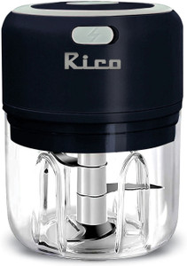 Rico CH2112 Black Portable USB Rechargeable Mini Chopper for Onion ...