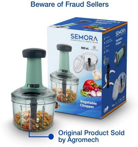 semora Hand Push 900 ML with 4 Stainless Steel Blades Multi Purpose ...