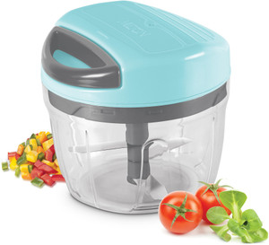 MILTON Xpress Safe Chopper Small, 465 ml, Sky Blue Vegetable Chopper ...