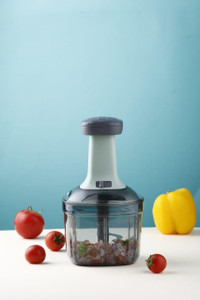 OFFYX by Offyx Square Push Chopper Hand Push Chopper 900 ML with 4 ...