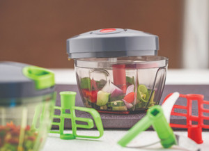 Multifunction garlic onion grinder hand pulling food spin cutter ...