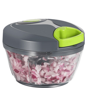 SEE INSIDE Manual Food Chopper, Compact & Powerful Hand Held Vegetable ...