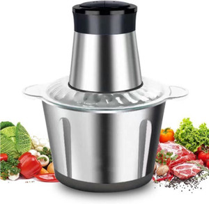 NIVKEZ Meat Chopper With Stainless Steel Bowl Heavy 220W,2 Speed Modes ...