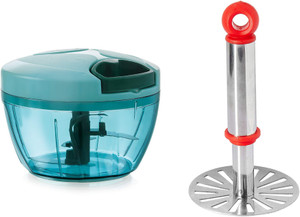 Kitchen Combo Of 450 ML Chopper Chopper & Stainless Steel Masher (Pack ...