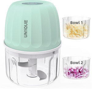 UN1QUE Mini Electric Chopper|One-Touch Operation| 304 Stainless Steel ...