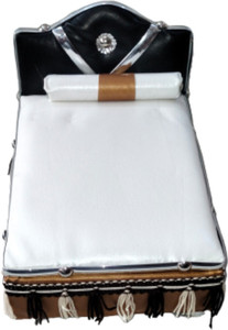 KRISHNA Laddu Gopal Thakur Ji Kanha Ji Wooden Box Bed (Size-0 to 3 ...