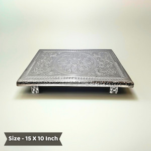 Achyuta Size:15X10 Inch Bajot/Peeta/Patla/Chourang Chowki For Puja ...