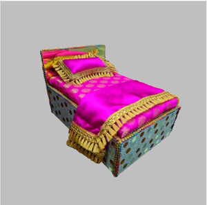 petaluma Laddu Gopal ji ,Kanha ji, Thakur ji, Wooden Bed With pillow ...