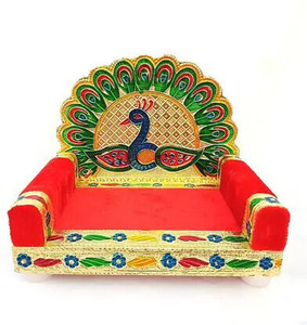 Truemax Minakari Mayur Singhasan for Pooja Mandir Peacock Throne Design ...