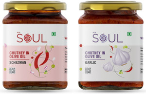 Soul Spicy Fusion Chutney Combo (Schezwan Chutney + Garlic Chutney ...