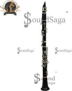 SOUNDSAGA Ebonite Clarinet 14 Key Brass Nickle Key With Extra Reeds ...
