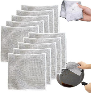 chopperwell NON SCRATCH DISH WASH CLOTHS Wet and Dry Microfiber ...