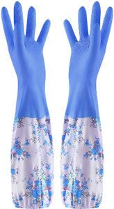 F8WARES 18inch Dish Washing Gloves/Dish Wash Hand Gloves/ Household PVC ...