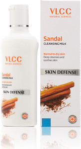 VLCC Sandal Cleansing Milk - Deep Cleanses,Soothes Skin & Even Skin ...