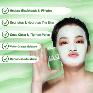 Yuency Green Tea Mask Stick For Man & Woman Face Mask Face Wash - Price ...