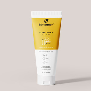 Bettermen Sunscreen - SPF 50 PA++++ Niacinamide Sunscreen SPF 50 & PA ...