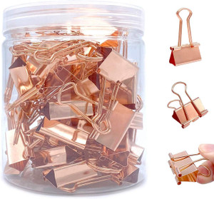 Flipkart.com | IVYLA Rose Gold Binder Clip Paper Holder Office Holder ...
