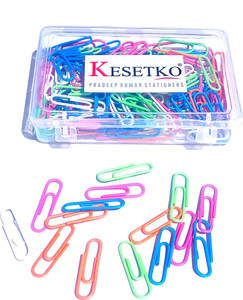 Flipkart.com | KESETKO Paper Clips 30mm Plastic & Metal Gem Clips, U ...