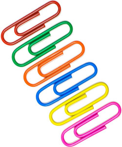 Flipkart.com | ELGRO Gem paper Clip Multicolored 100 Nos. 28 MM Plastic ...