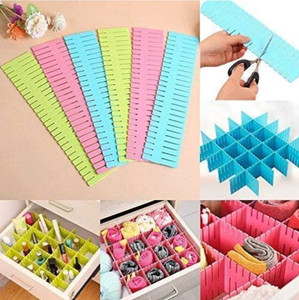 hari Adjustable Stretchable Interlocking Drawer Clapboard Divider ...
