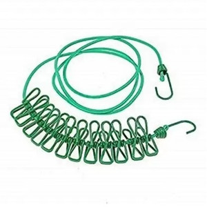 SALINA Clothesline Rope Drying Clothes Hanging Rope with 12 Clips 1.8 ...