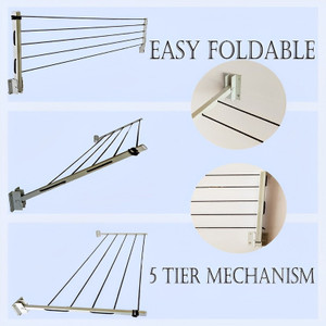 XOLON Steel Wall Cloth Dryer Stand Cloth Drying Rack 10 Price in India ...