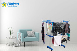 Flipkart SmartBuy Aluminium, Plastic, Steel Floor Cloth Dryer Stand 12 ...