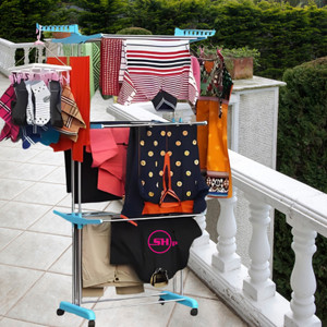 SHP SONI Steel Floor Cloth Dryer Stand parul66 Price in India - Buy SHP ...