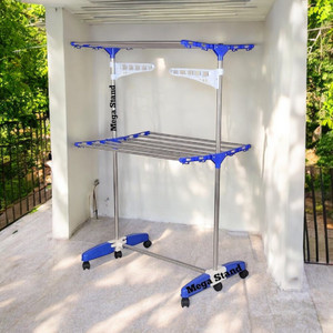 Garg Traders Steel Floor Cloth Dryer Stand Dryer_stand_Cloth_2 Tier ...
