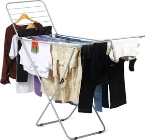 Peng Essentials Steel Floor Cloth Dryer Stand WideGlide Grey Cloth ...