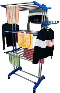 Dervino Steel Floor Cloth Dryer Stand Prince jumbo heavy Duty Double ...