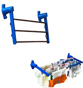 TNC Steel, Plastic Wall Cloth Dryer Stand PLASTIC GLIDER CLOTH RACK ...