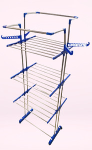 HomeMate Plastic, Steel Floor Cloth Dryer Stand Made In India Jumbo ...