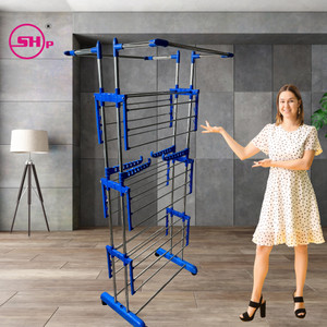 SHP SONI Steel Floor Cloth Dryer Stand POP123 Price in India - Buy SHP ...
