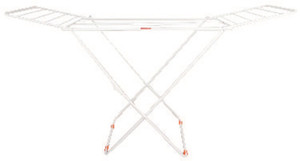 Pull 'n' Dry Steel Floor Cloth Dryer Stand 4WS - 4 Way Stand MS Powder ...